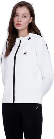 Толстовка женская KELME Knitted Coat белая XL