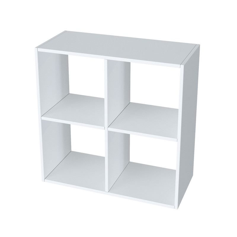 Стеллаж Ластра Cube 4 секции, 720x330x722, белый