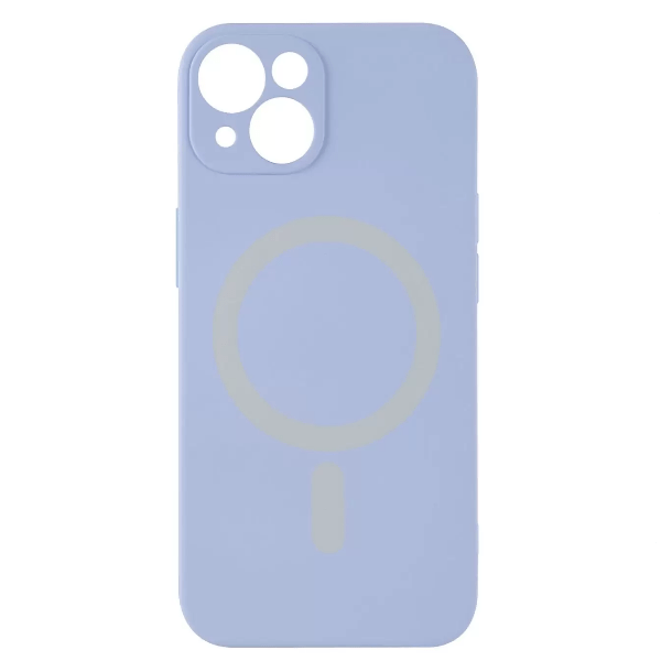 Чехол Iphone 14 Plus MagSafe матовый цветной, голубой