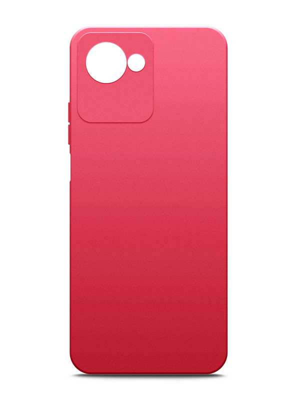Чехол Brozo на Realme C30/ C30s, силиконовый красный