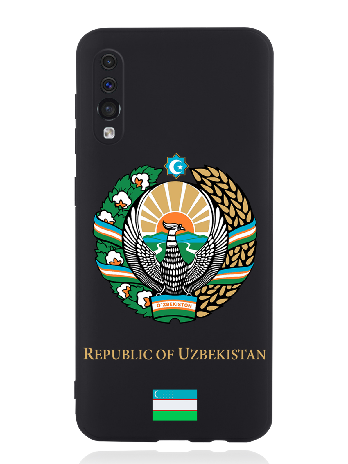 Чехол SignumCase Samsung Galaxy A50 Герб Узбекистана