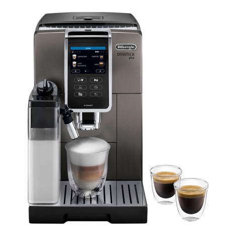 Кофемашина автоматическая Delonghi Dinamica Plus ECAM 372.95.TB EU серая, черная