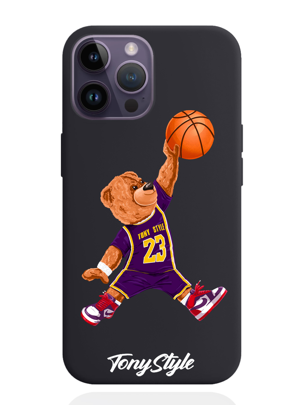 Чехол Tony Style iPhone 14 Pro Max Tony Style баскетболист с мячом