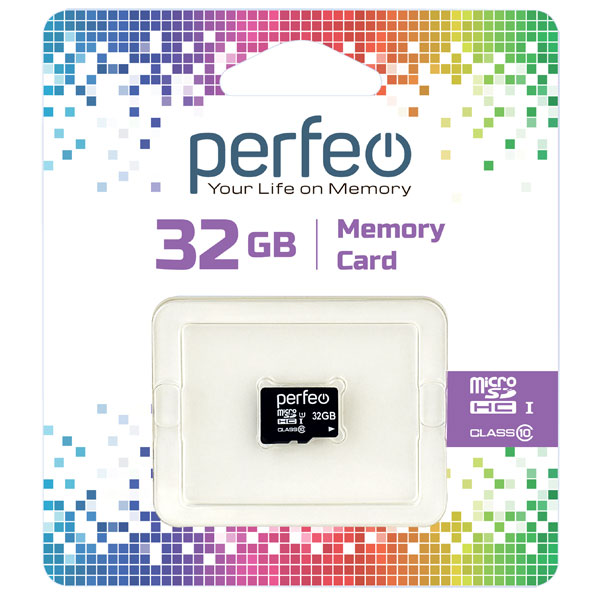 Карта памяти Perfeo microSD 32GB High-Capacity Class 10 без адаптера