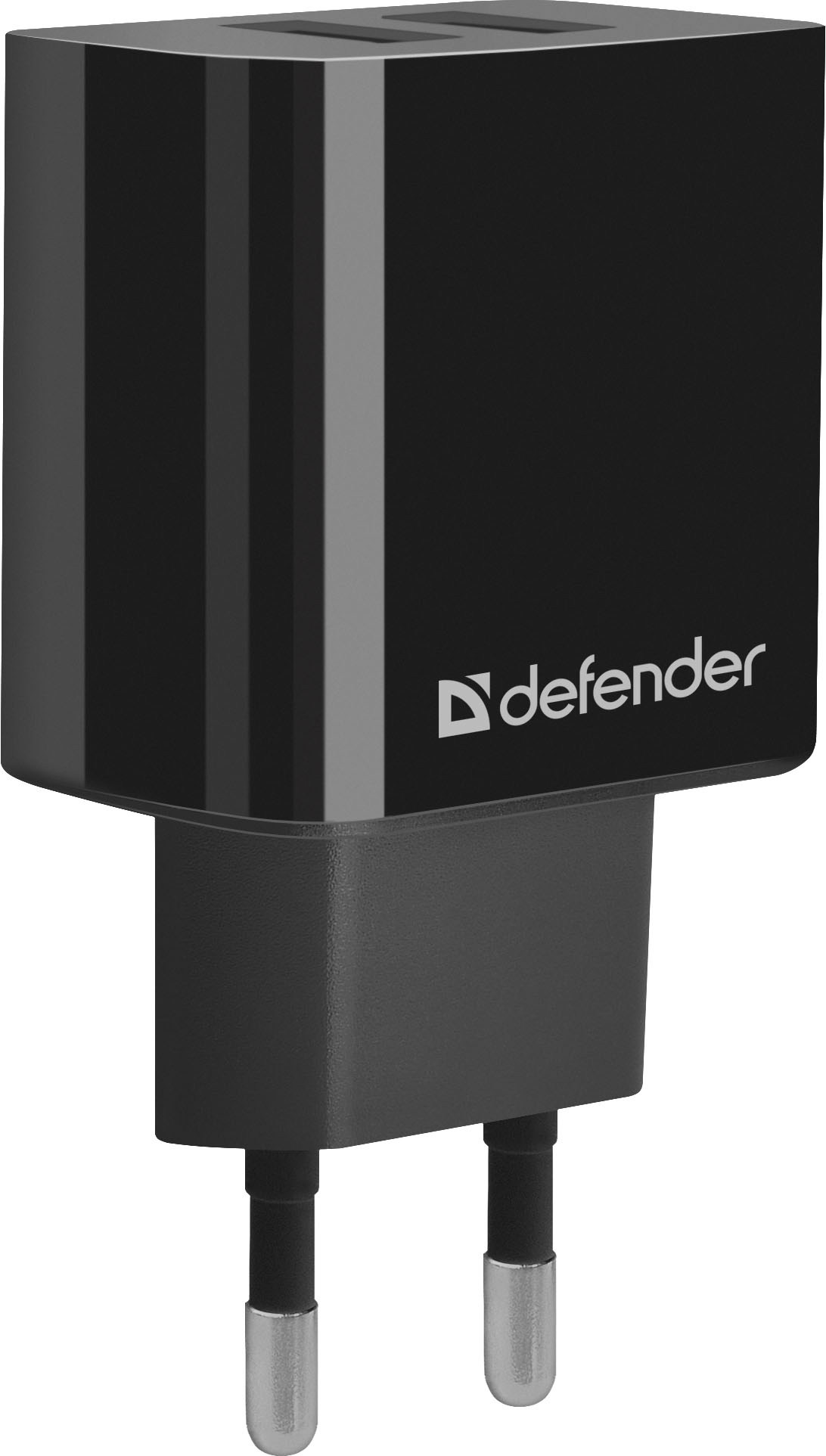 Сетевое зарядное устройство Defender UPC-21, 2xUSB, 2,1 A, black