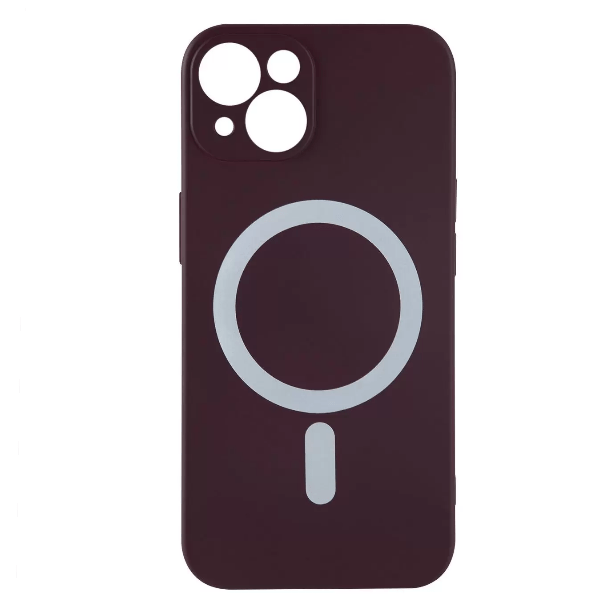 Чехол Iphone 13 Mini MagSafe матовый цветной, бордовый
