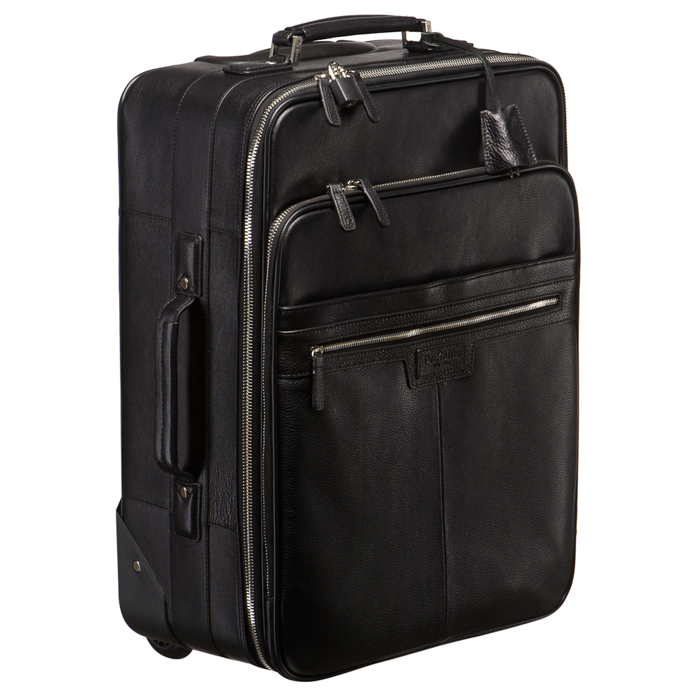 Чемодан мужской Dr.Koffer LP6380FTC-02-04 черный, S