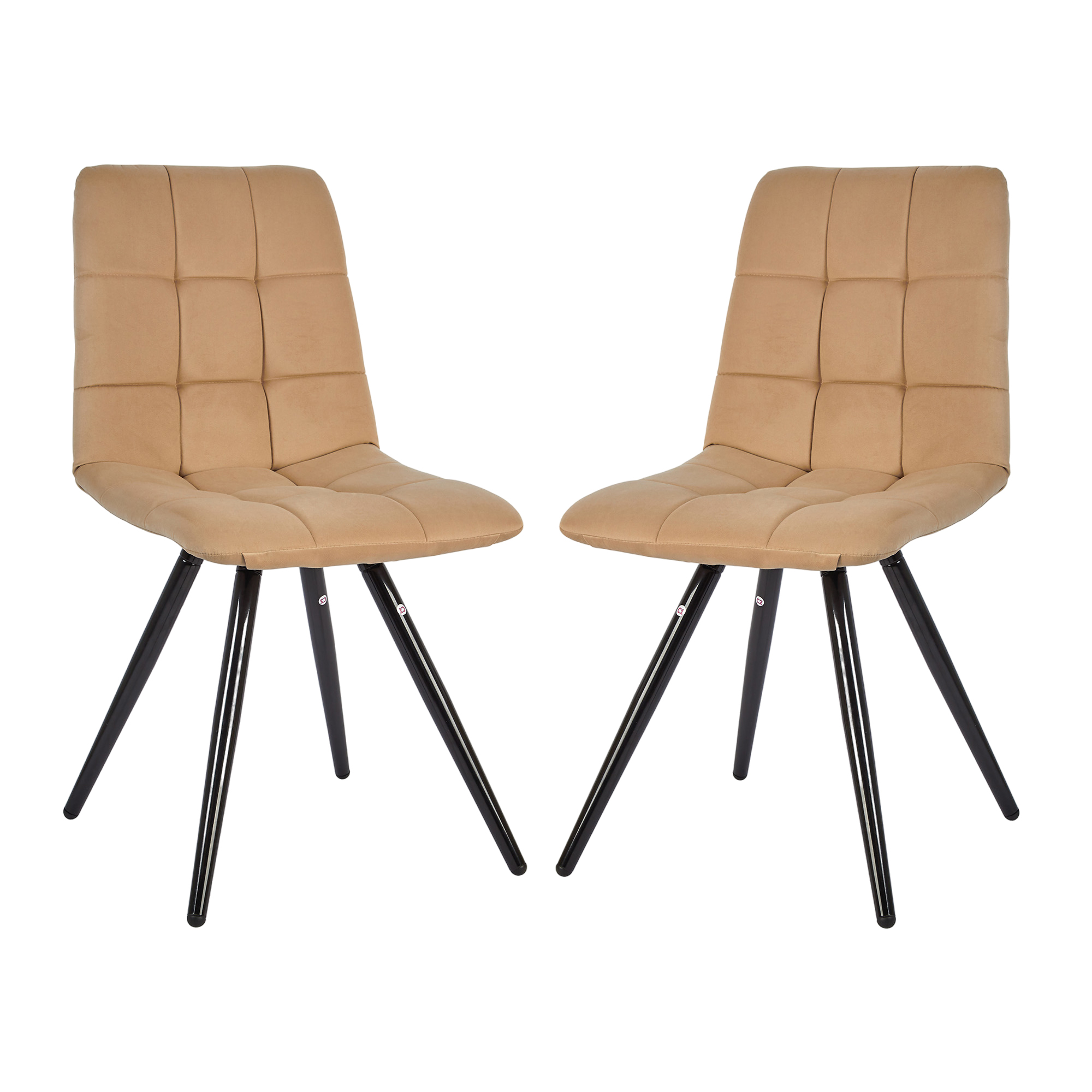Комплект из 2-х обеденных стульев Polini Home Berlin SM Бежевый/черный