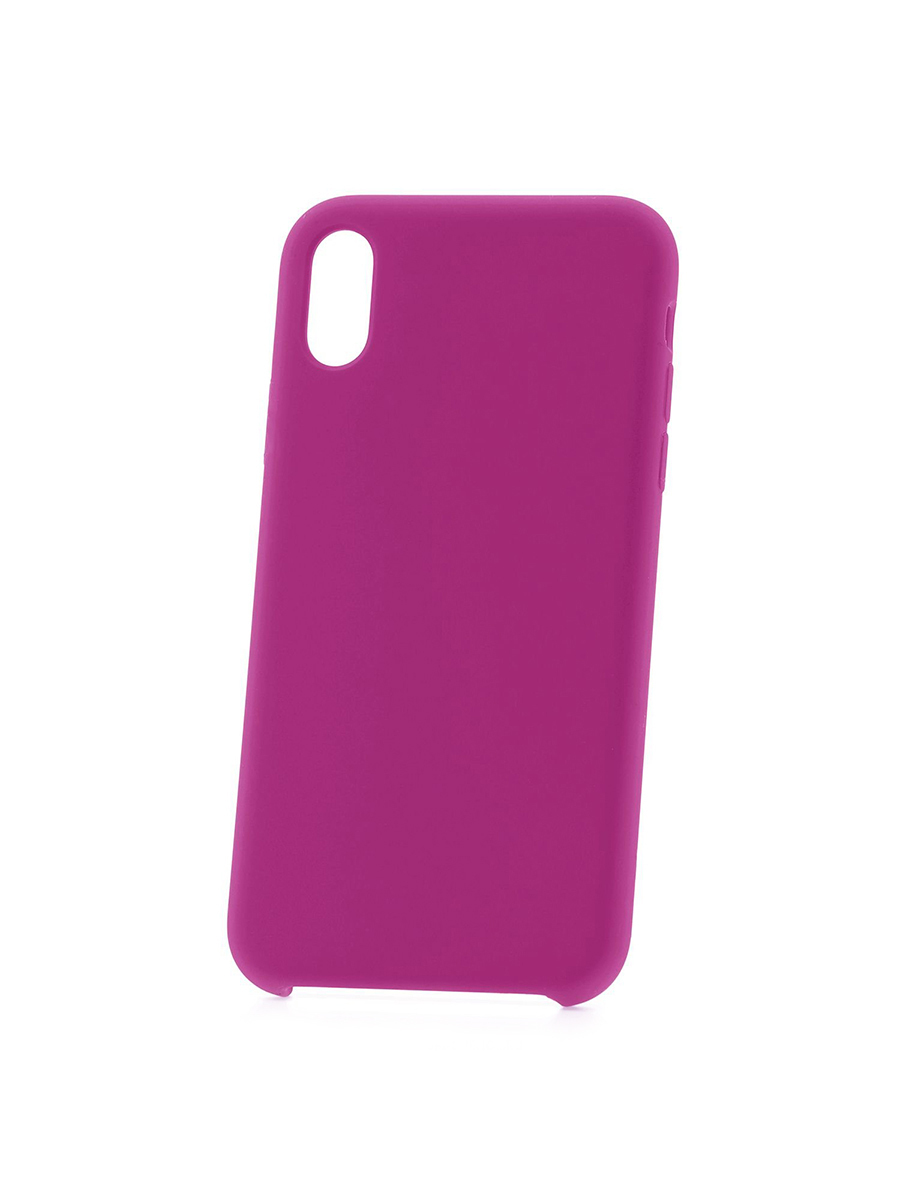 Чехол для Apple iPhone XS Max Derbi Slim Silicone-2 темно-розовый