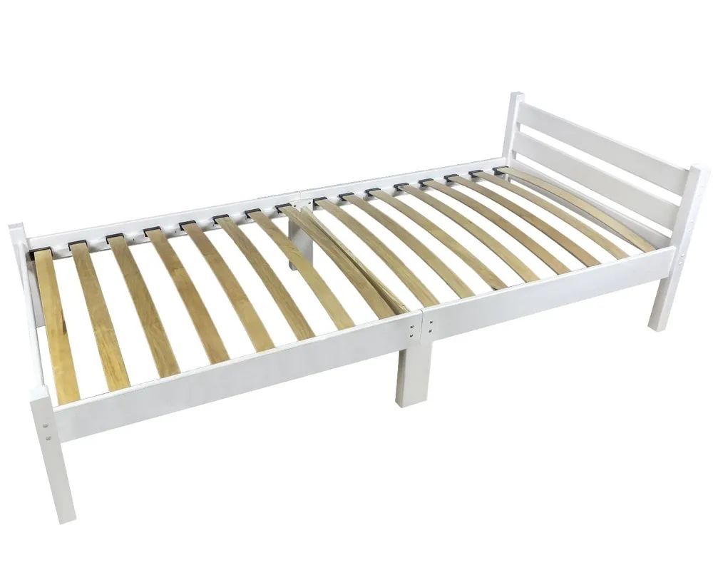 Кровать односпальная Solarius с ортопедическим основанием 80х200 см, цвет белый