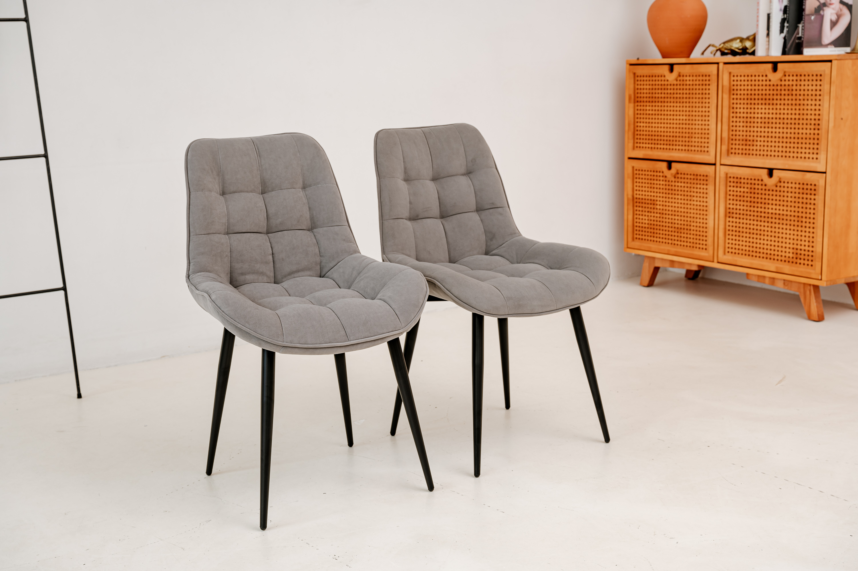 Комплект стульев Brendoss 700, 2 шт, серый/ножки черные