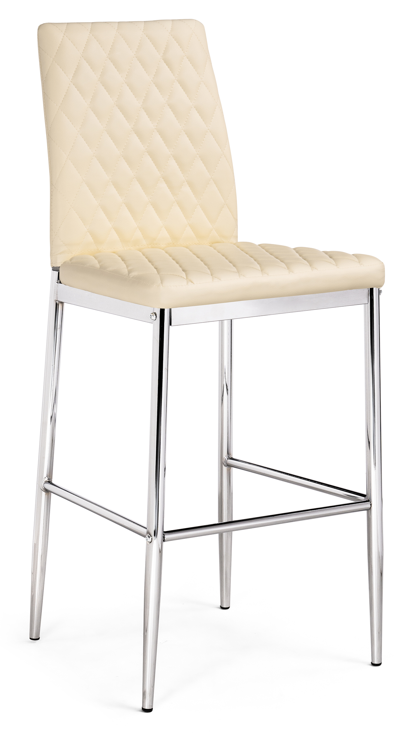 Барный стул Woodville Teon beige / chrome