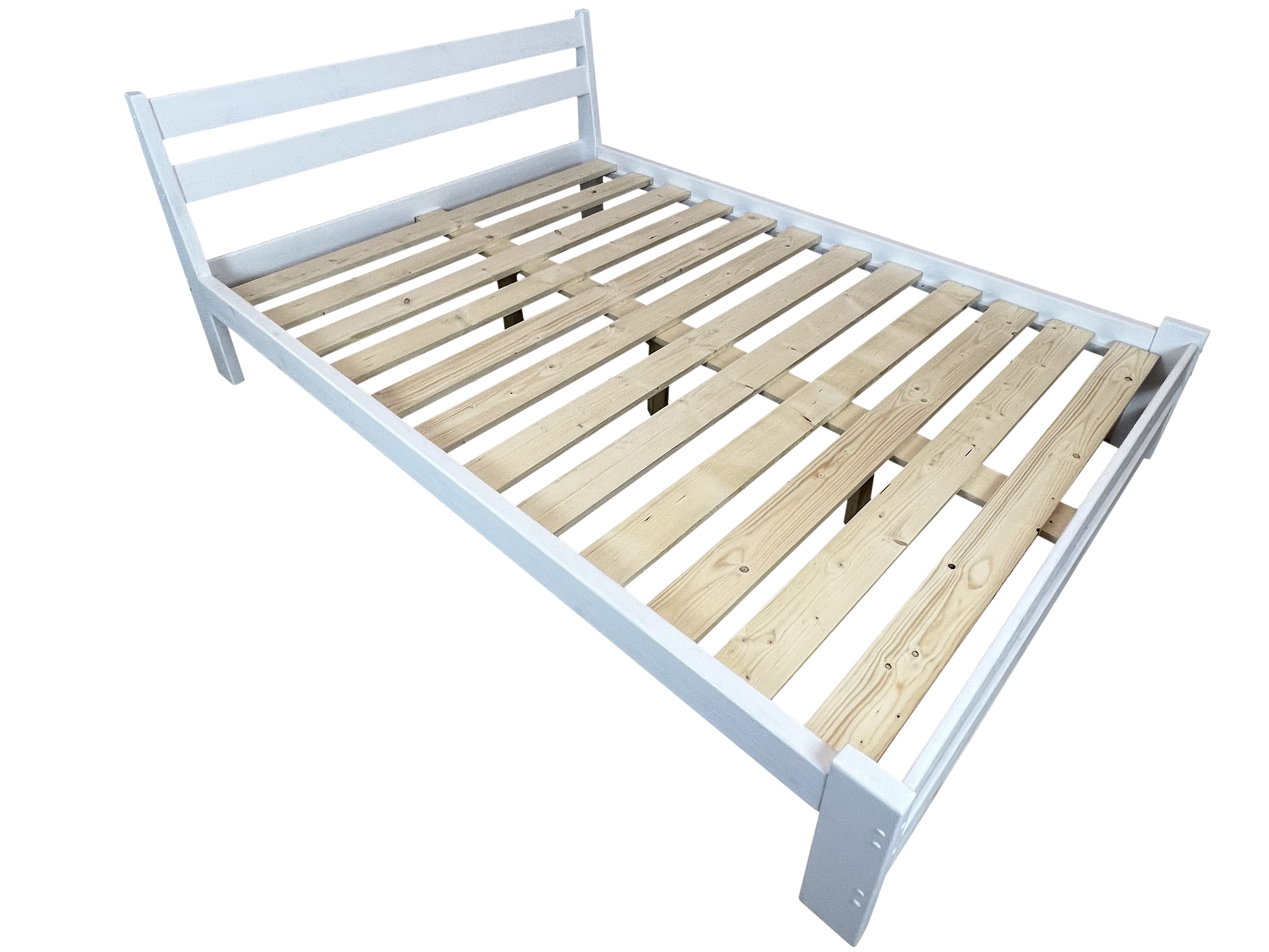 Кровать двуспальная Solarius Мишка, усиленная, 180х200 см, цвет белый
