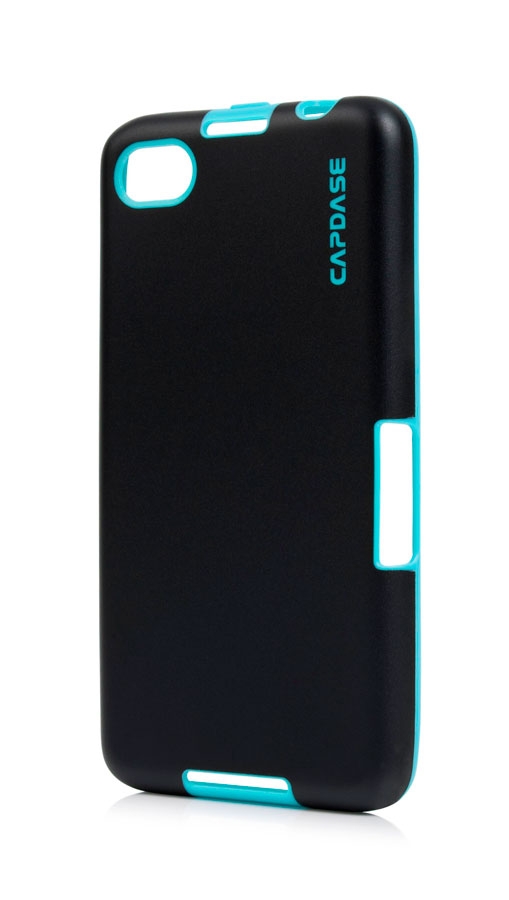 Силиконовый TPU чехол Capdase Soft Jacket Vika для Blackberry Z30 - черно-голубой