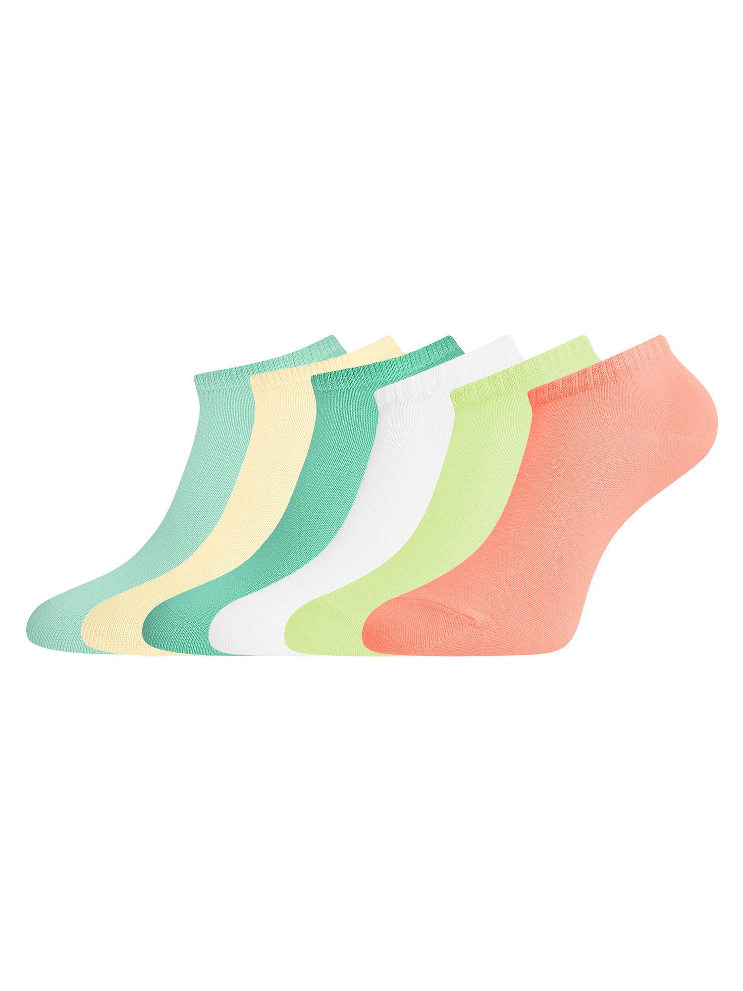 Комплект носков женских oodji 57102433T6 разноцветных 35-37