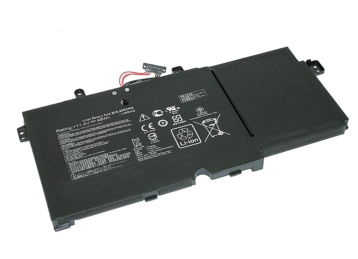 Аккумулятор для ноутбука Asus N591LB Q551LN 11.4V 48Wh B31N1402 Black