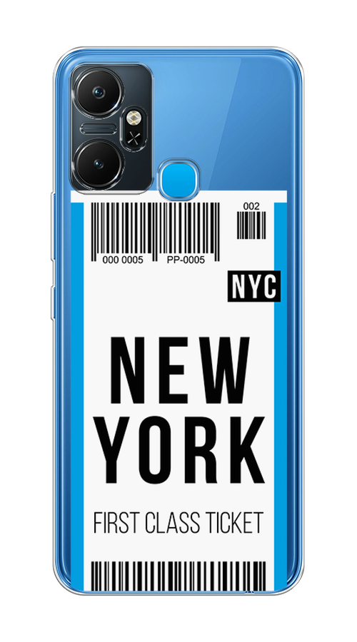 Чехол на Infinix Smart 6 Plus "Билет в Нью-Йорк"