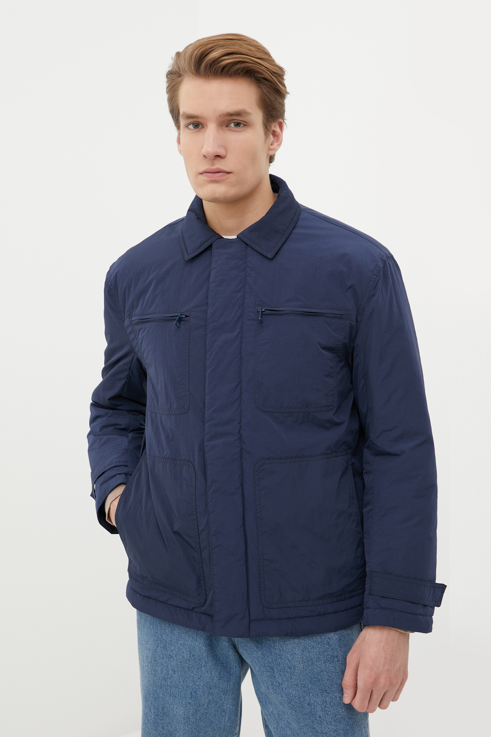 Куртка мужская Finn Flare FBC23007 синяя XL