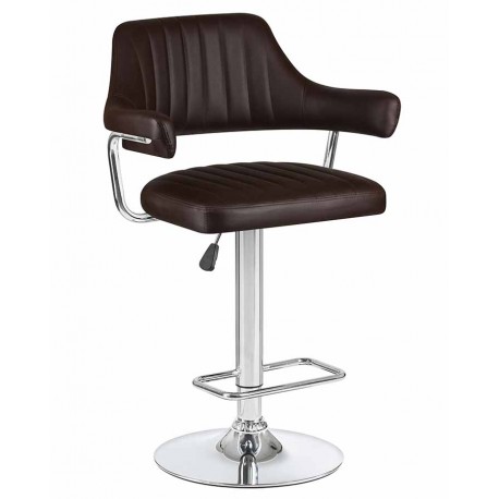 Барный стул Logomebel, хром/коричневый