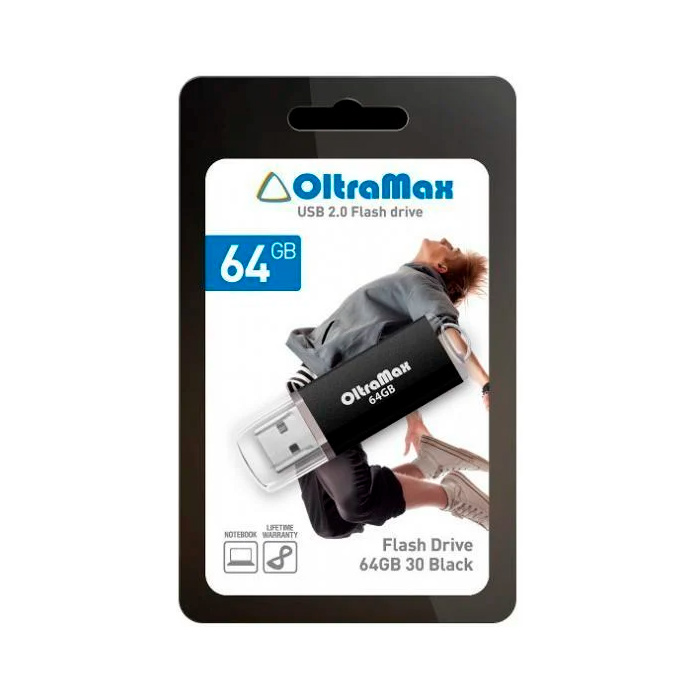 Флешка Oltramax 30 64ГБ Black (OM064GB30-B)