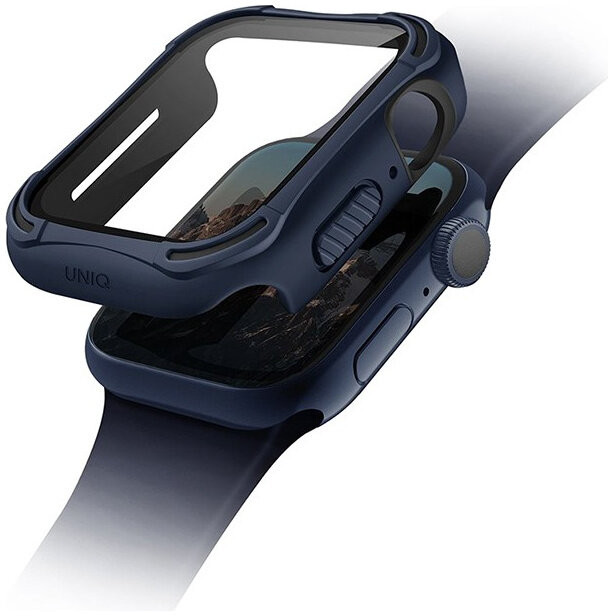 Чехол Uniq TORRES +9H для смарт-часов Apple Watch Series 4 44mm, Watch Series 5 44mm синий