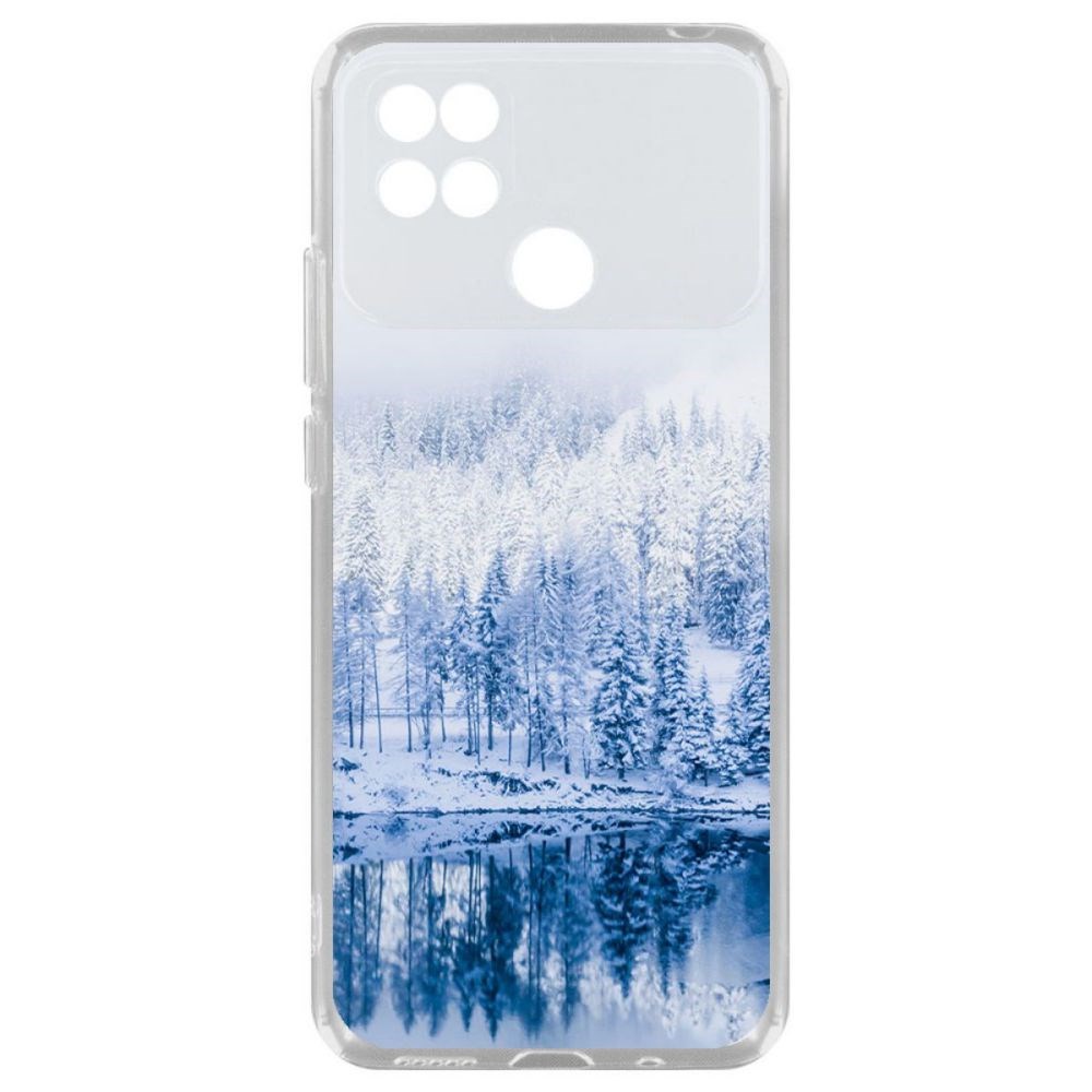 Чехол-накладка Krutoff Clear Case Зимняя река для Xiaomi Poco C40