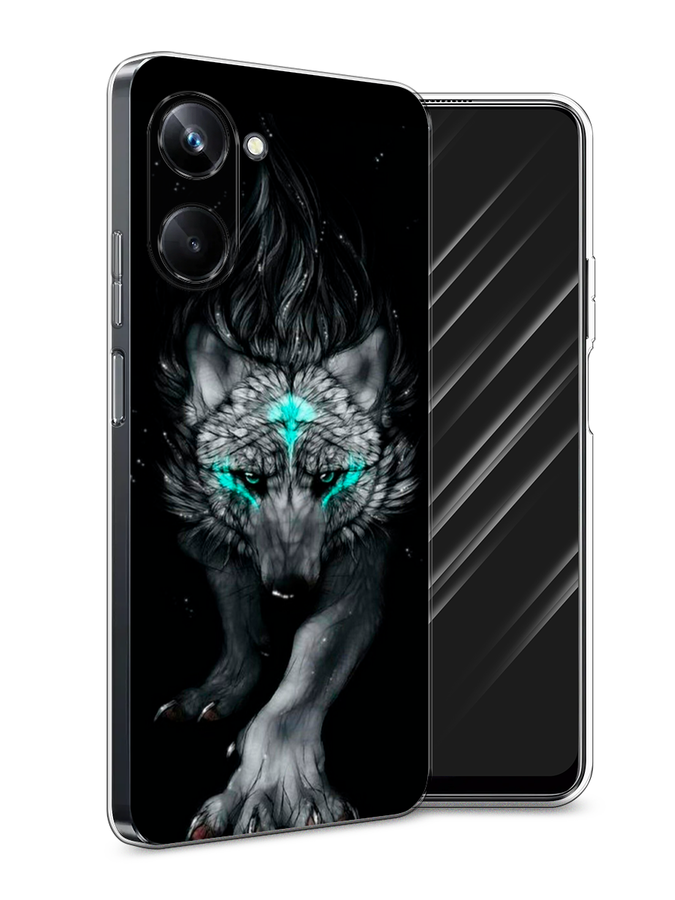Чехол Awog на Realme 10 Pro "Волшебный волк"