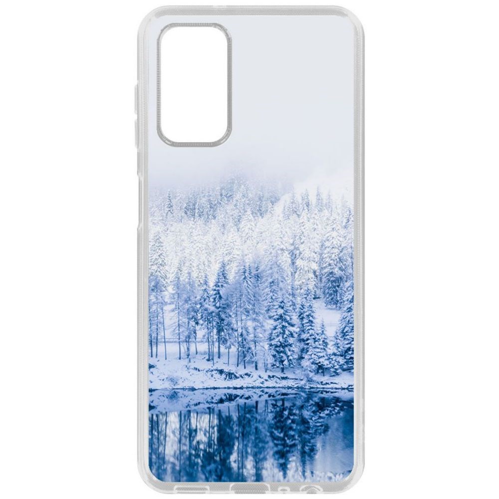 Чехол-накладка Krutoff Clear Case Зимняя река для Samsung Galaxy A13 (A135)