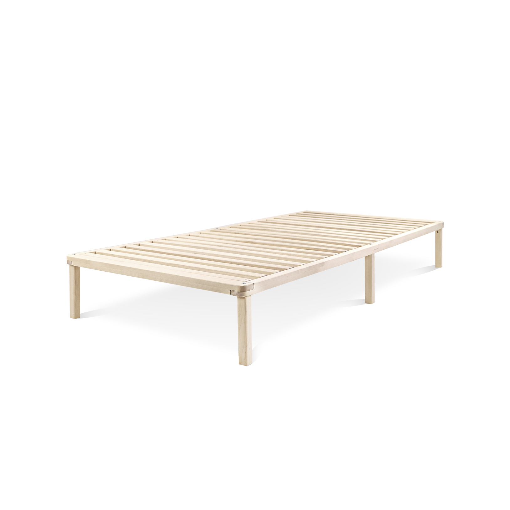 Кровать односпальная деревянная Hansales 100x200 см из массива берёзы Light Sleep