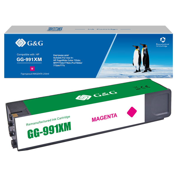 Картридж для струйного принтера G&G 991X GG-991XM Purple, совместимый