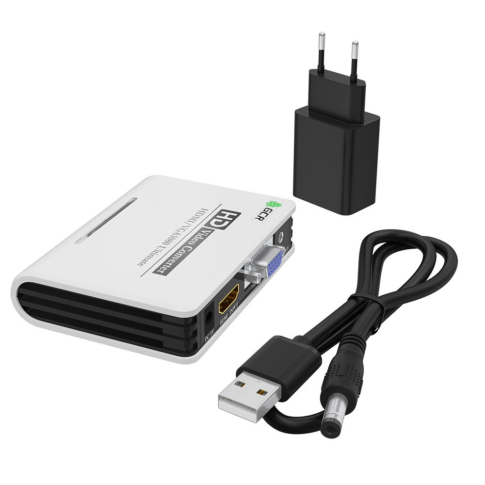 Переходник HDMI на VGA + jack 3.5 mm для телевизора GCR GL-v136