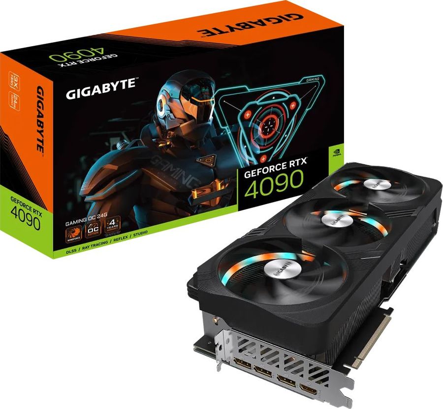 Видеокарта GIGABYTE NVIDIA GeForce RTX 4090 Gaming OC (GV-N4090GAMING OC-24GD)