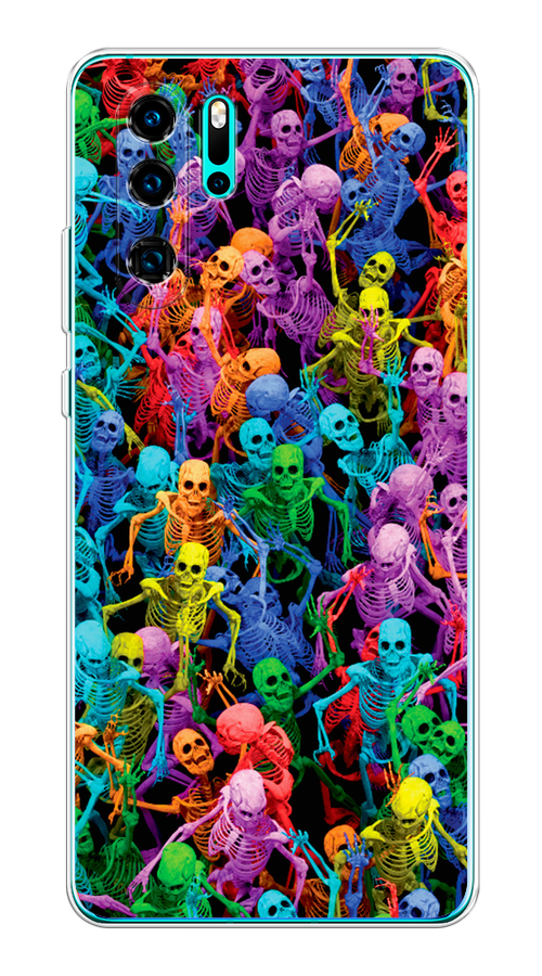 Чехол на Huawei P30 Pro  "Вечеринка скелетов"