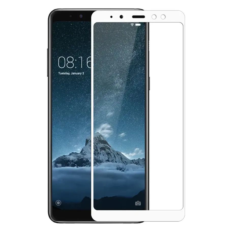Защитное стекло для Samsung A8 (2017) H9 Edge To Edge, белый
