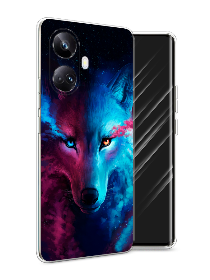 Чехол Awog на Realme 10 Pro+ "Волшебный волк"