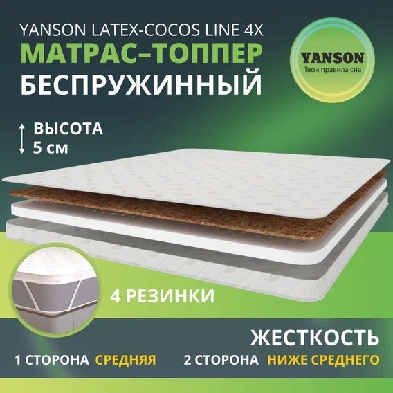 Матрас YANSON Latex-Cocos Line 4x 100-200