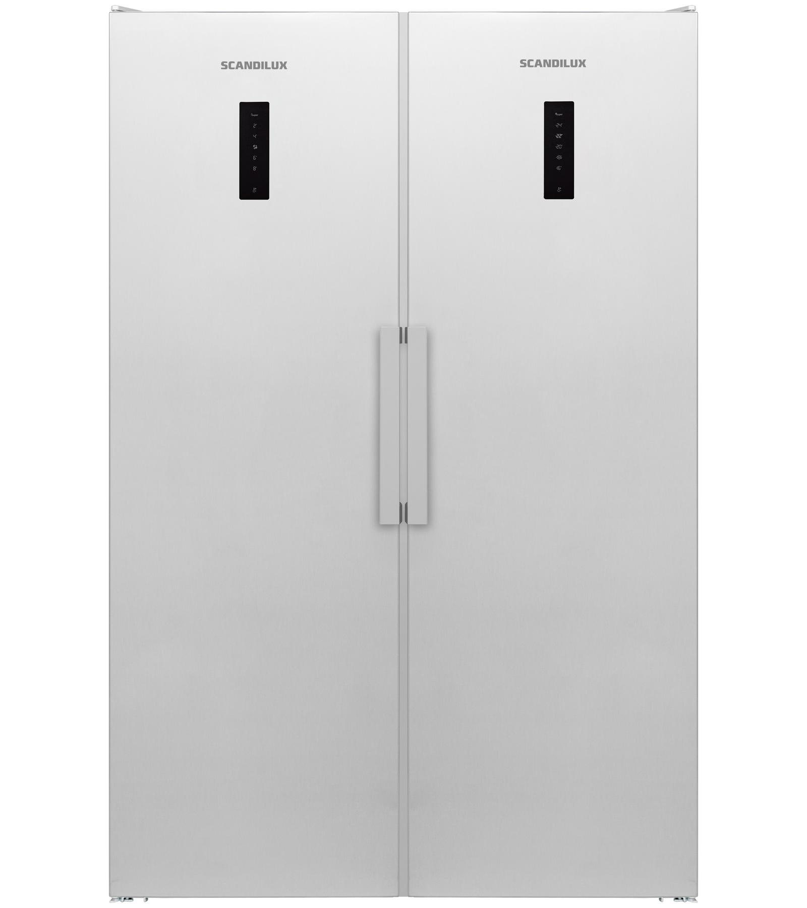 Холодильник Scandilux SBS 711 EZ 12 W белый