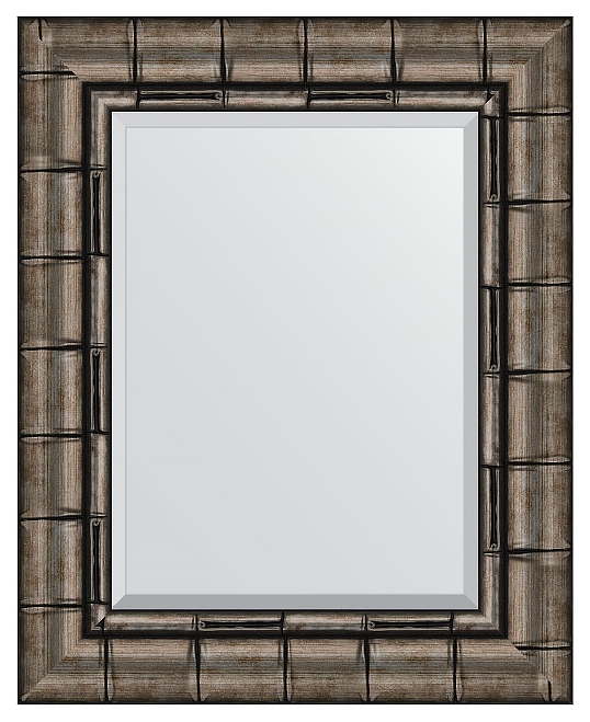 Зеркало в раме 43x53см Evoform BY 1358 серебряный бамбук