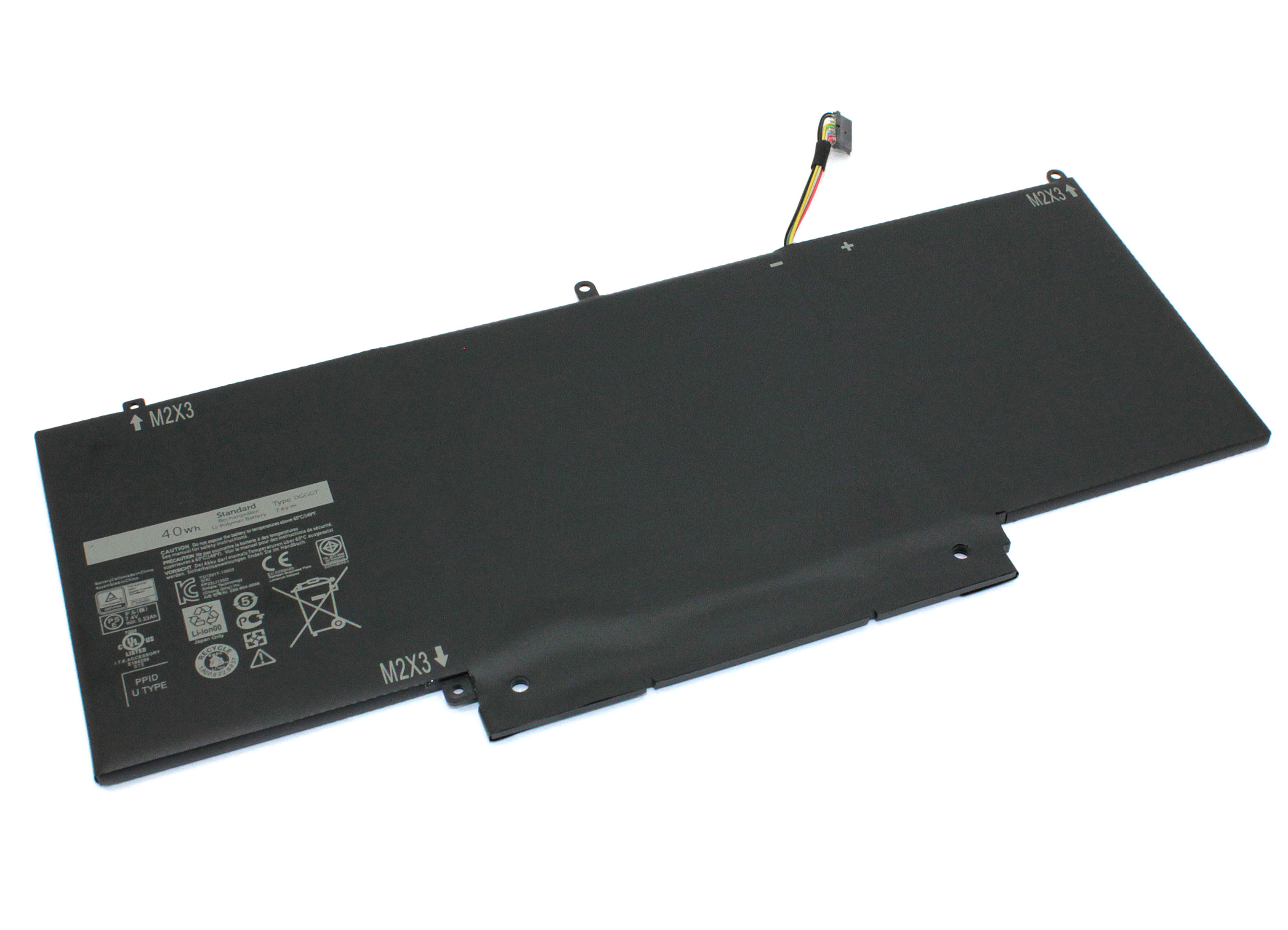 Аккумулятор для ноутбука Dell XPS 11 XPS11D-1308T DGGGT 7.4V 5400mAh