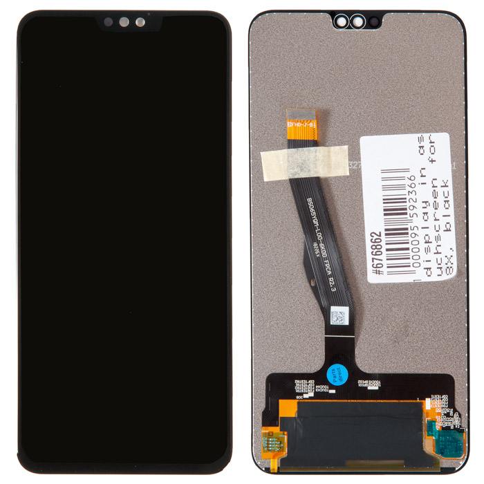 Дисплей в сборе с тачскрином для Huawei Honor 8X, черный (original lcd)