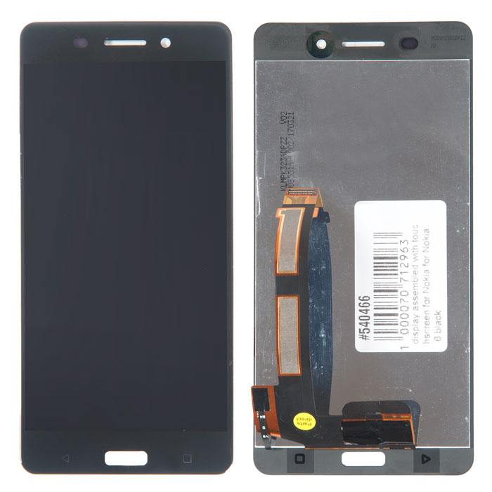Дисплей в сборе с тачскрином (модуль) для Nokia 6 черный