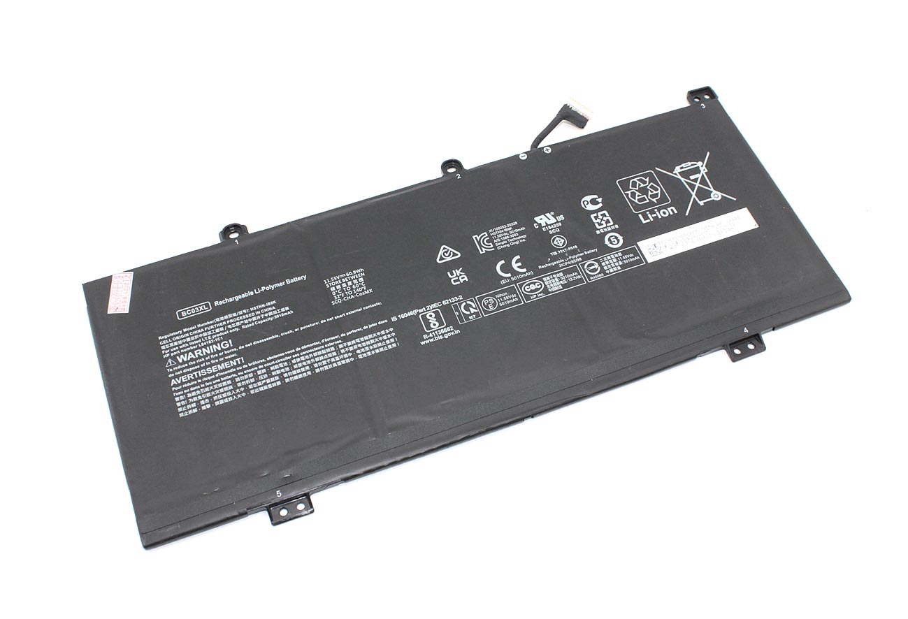 Аккумулятор для ноутбука HP Chromebook x360 14C-CA BC03XL 11.55V 60.9Wh