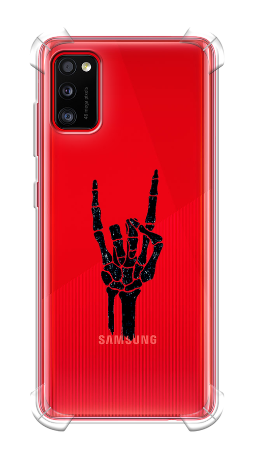 Чехол Awog на Samsung Galaxy A41 / Самсунг A41 "Rock for a skeleton"