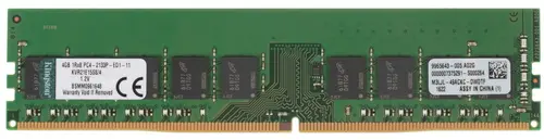 Оперативная память Kingston 4GB 2133MHz DDR4 ECC CL15 DIMM 1Rx8 (KVR21E15S8/4)