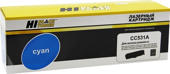 Картридж для лазерного принтера Hi-Black HB-CC531A/№ 718  голубой, совместимый