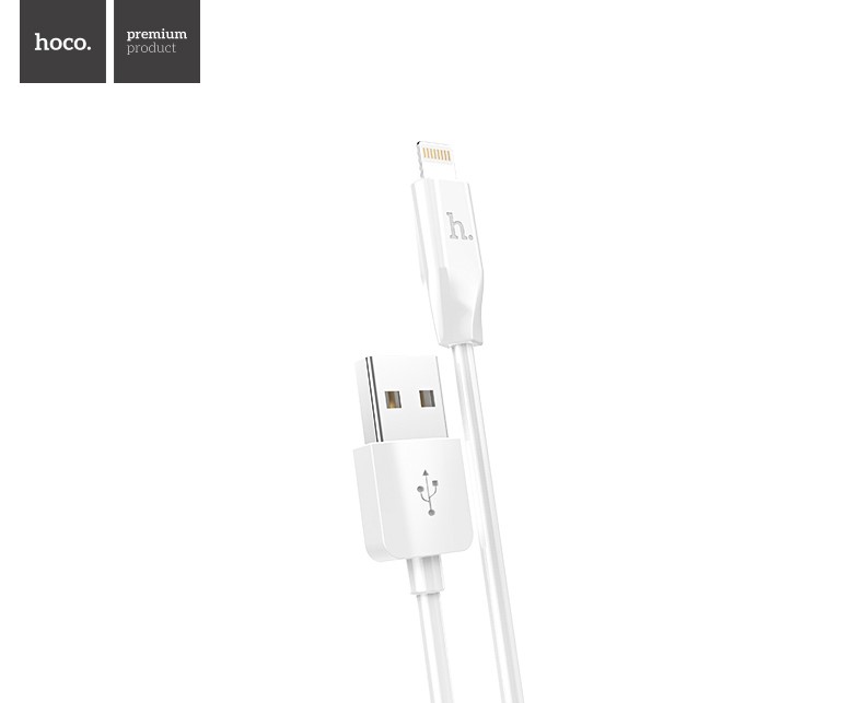 Кабель Hoco X1 Rapid USB - Lightning 2 м, белый