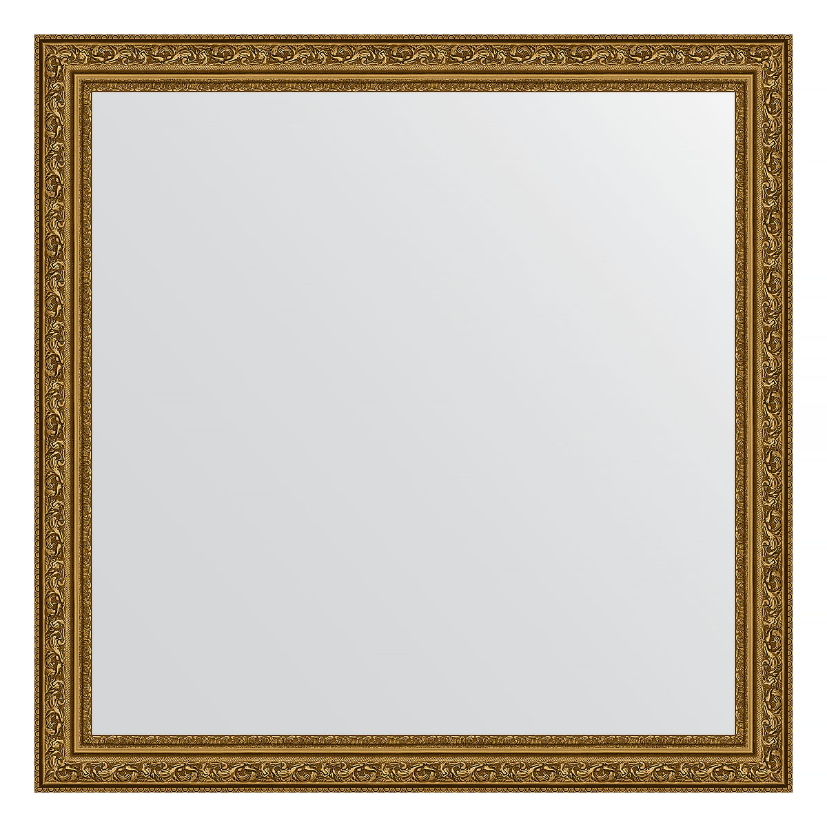Зеркало в раме 74x74см Evoform BY 3231 виньетка состаренное золото