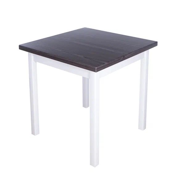 Стол кухонный Solarius Классика квадратный 75х75х75, цвет венге с белыми ножками