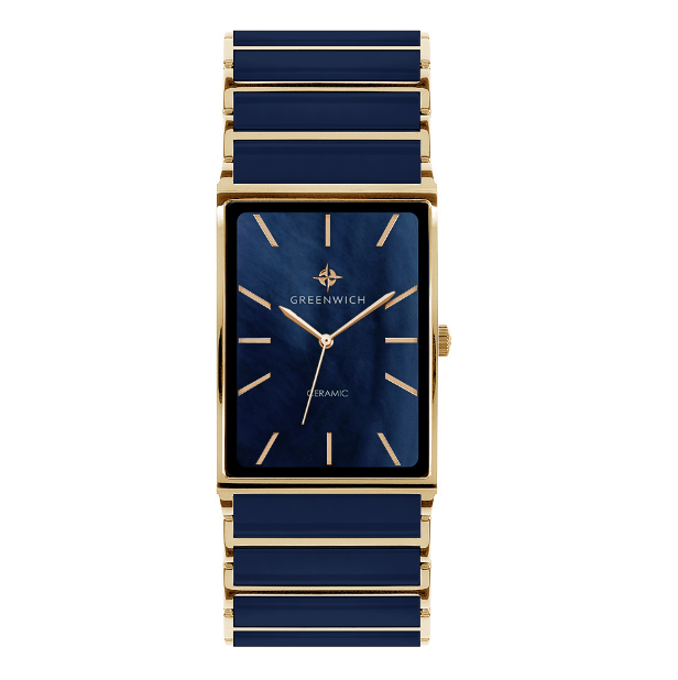 Наручные часы женские Greenwich GW 521.40.36 золотистые/синие