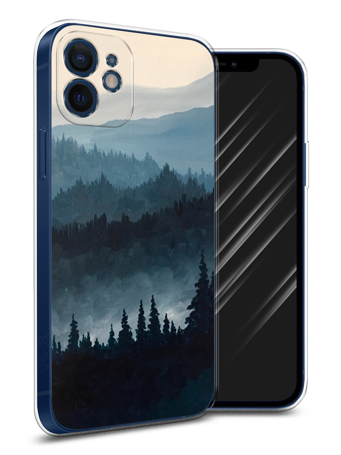 Чехол Awog на Apple iPhone 12 mini / Айфон 12 mini "Туманные горы"
